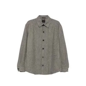 Zegna Grey Jackets Shirt Jackets