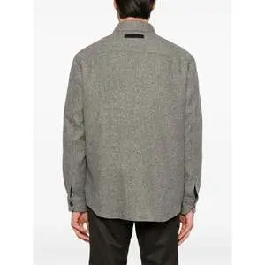 Zegna Grey Jackets Shirt Jackets