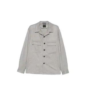 Zegna Grey Jackets Shirt Jackets - Gray