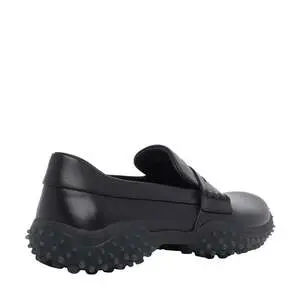 Miu Miu Logo Leather Loafers