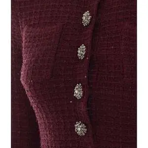 SELF-PORTRAIT Knit Embellished Mini Dress