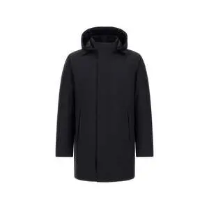 Herno Coats Single Breasted Coats - Black
