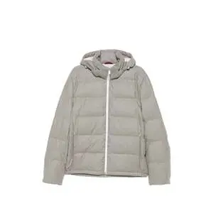 Brunello Cucinelli Grey Jackets Padded & Down Jackets - Gray