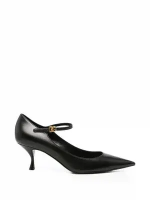 Dolce & Gabbana Pointed-toe Dg Logo Pumps - Black