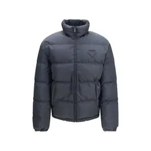 Prada Grey Jackets Padded & Down Jackets - Gray