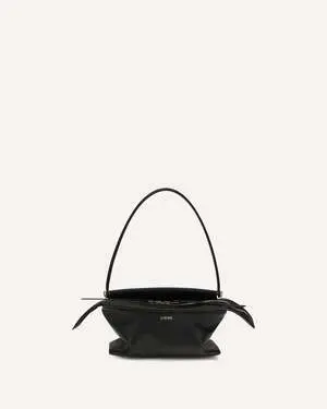 Loewe Whisker Glazed Calfskin Shoulder Bag - Black
