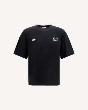 Gcds Cotton Crewneck T-hirt With Back Logo