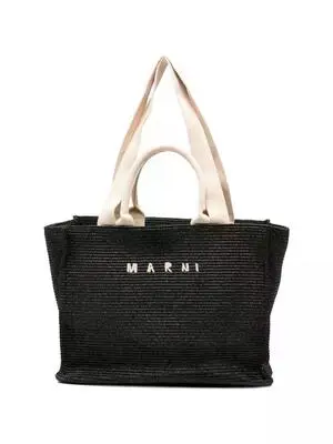 Marni Logo-embroidered Tote Bag