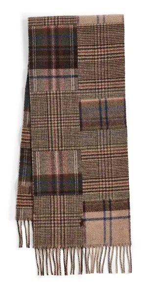 Polo Ralph Lauren Patchwork Scarf - Camel Multi