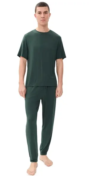 Eberjey Henry Pajama Set - Pine