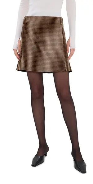 COURREGES Houndstooth Mini Skirt