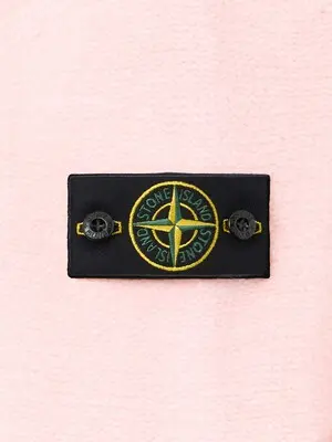 Stone Island Regular-fit Crewneck Jumper With Ribbed Trims - Pink