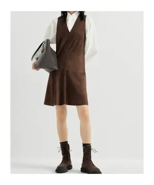 Brunello Cucinelli Suede Mini Dress