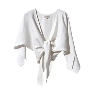 KIPÉPÉO Aida Multiway Tie Top - White