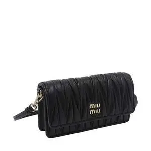 Miu Miu Logo Matelasse' Crossbody Bag