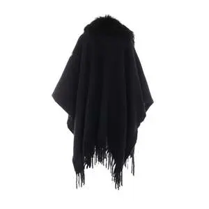 Moncler Logo Cape - Black