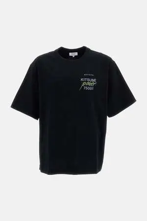 Maison Kitsuné Maglietta Oversize Con Stampa Mmii Profile Fox - Nero