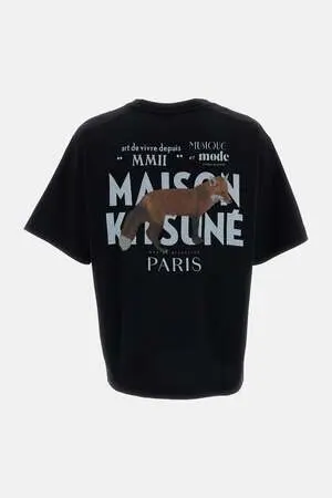 Maison Kitsuné Maglietta Oversize Con Stampa Mmii Profile Fox