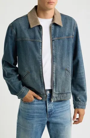 FRAME Zip Denim Trucker Jacket - Breakpoint