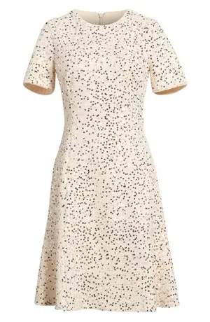 Vince Camuto Sequin Bouclé A-line Dress