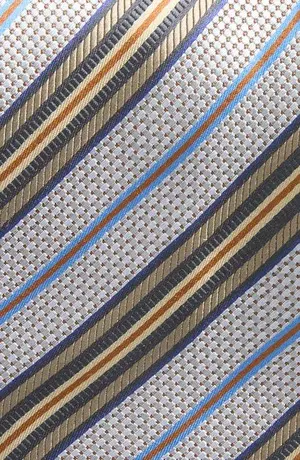 Nordstrom Silk Stripe Tie - Silver