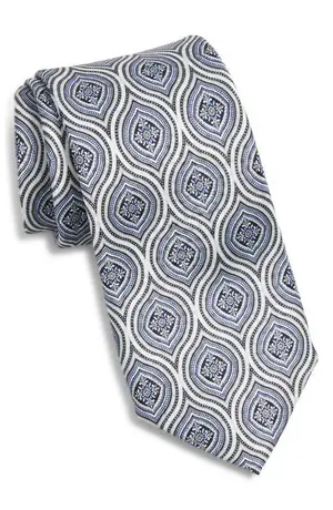 Nordstrom Silk Tie Silver