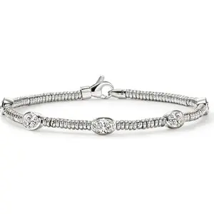 John Hardy Jh Lovestruck™ Heishi Station Bracelet, Sterling Lab-grown Diamonds - Silver