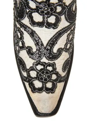 CORRAL Sequin Embellished Overlay Western Boot