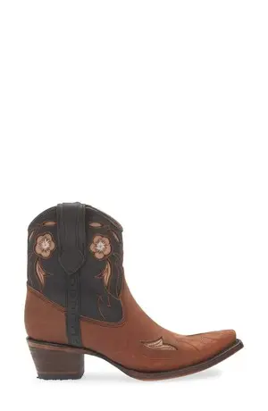CIRCLE G Floral Embroidery Western Boot