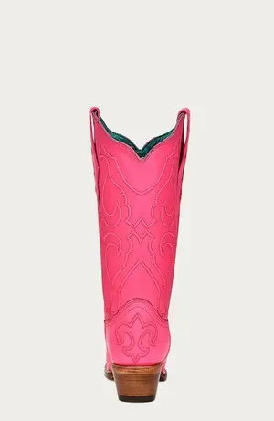 CORRAL Embroidered Leather Snip Toe Western Boots