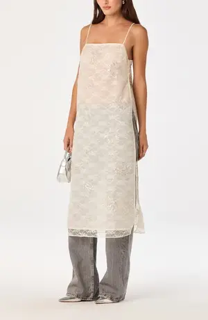 Astr The Label Helena Lace Tunic Top