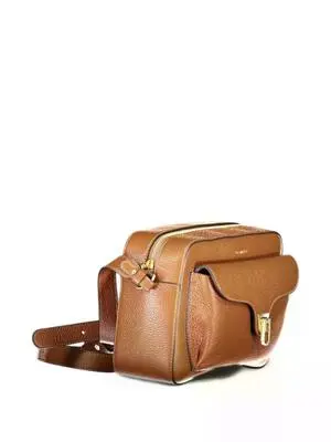 COCCINELLE Small Beat Grained Leather Cross Body Bag - Brown