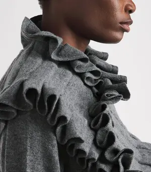 A.W.A.K.E. Mode Merino Wool-cashmere Pleated Sweater