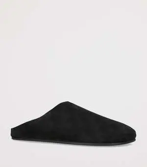 THE ROW Hudson Suede Slides