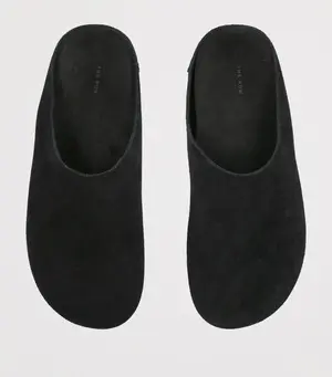 THE ROW Hudson Suede Slides