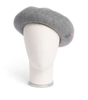 VIVIENNE WESTWOOD Wool Basque Beret - Grey