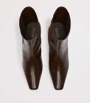 Marella Leather Heeled Ankle Boots