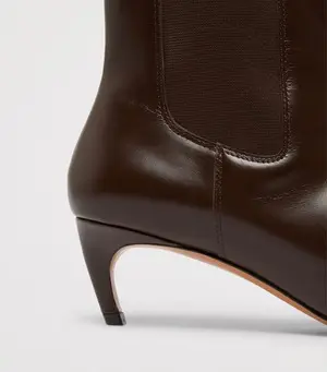 Marella Leather Heeled Ankle Boots