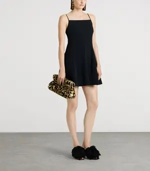 Givenchy Plush Leopard Pinch Clutch