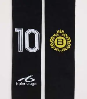 Balenciaga Crest Jacquard Long Socks
