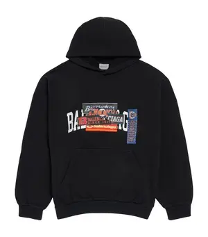 Balenciaga Cotton Bumper Sticker Hoodie