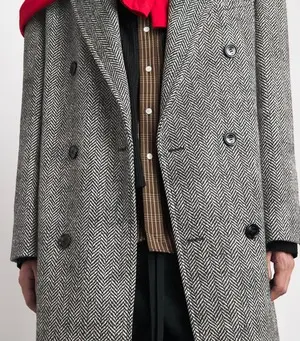 AMI Paris Wool Double-breasted Overcoat