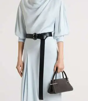 Givenchy Satin Crepe Draped Midi Dress