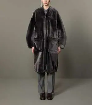 Max Mara Shearling Reversible Coat