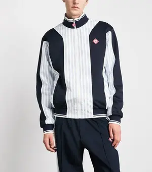 Casablanca Cotton Pinstripe Panelled Track Jacket
