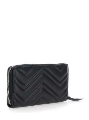 Gucci Gg Marmont Zip Around Wallet