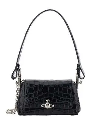VIVIENNE WESTWOOD Handbag 'hazel' With Black Leather Details - Multicolor