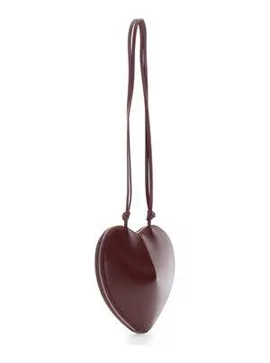 Alaïa Coeur Bag In Burgundy Calf Leather With Closure And Shoulder Strap - Multicolor