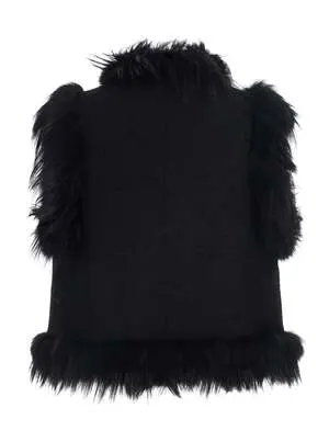 Fendi Vest Wool Boucle+fox - Multicolor