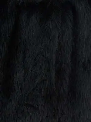STAND STUDIO Oaklynn Vest Faux Fur Reversible With Ecoleather, 100% Polyester, Black - Multicolor